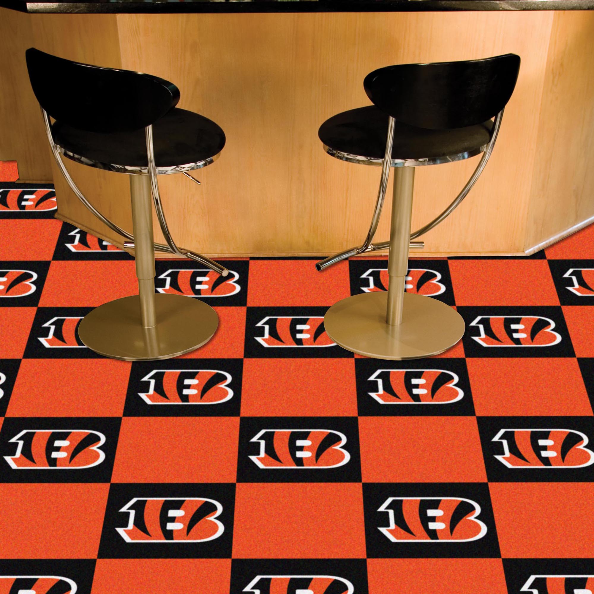 Cincinnati Bengals NFL Team Carpet Tiles | Made in the USA