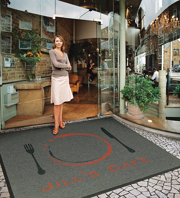 Custom Berber Inlay Logo Mat | Made in the USA | Custom-Mats.com