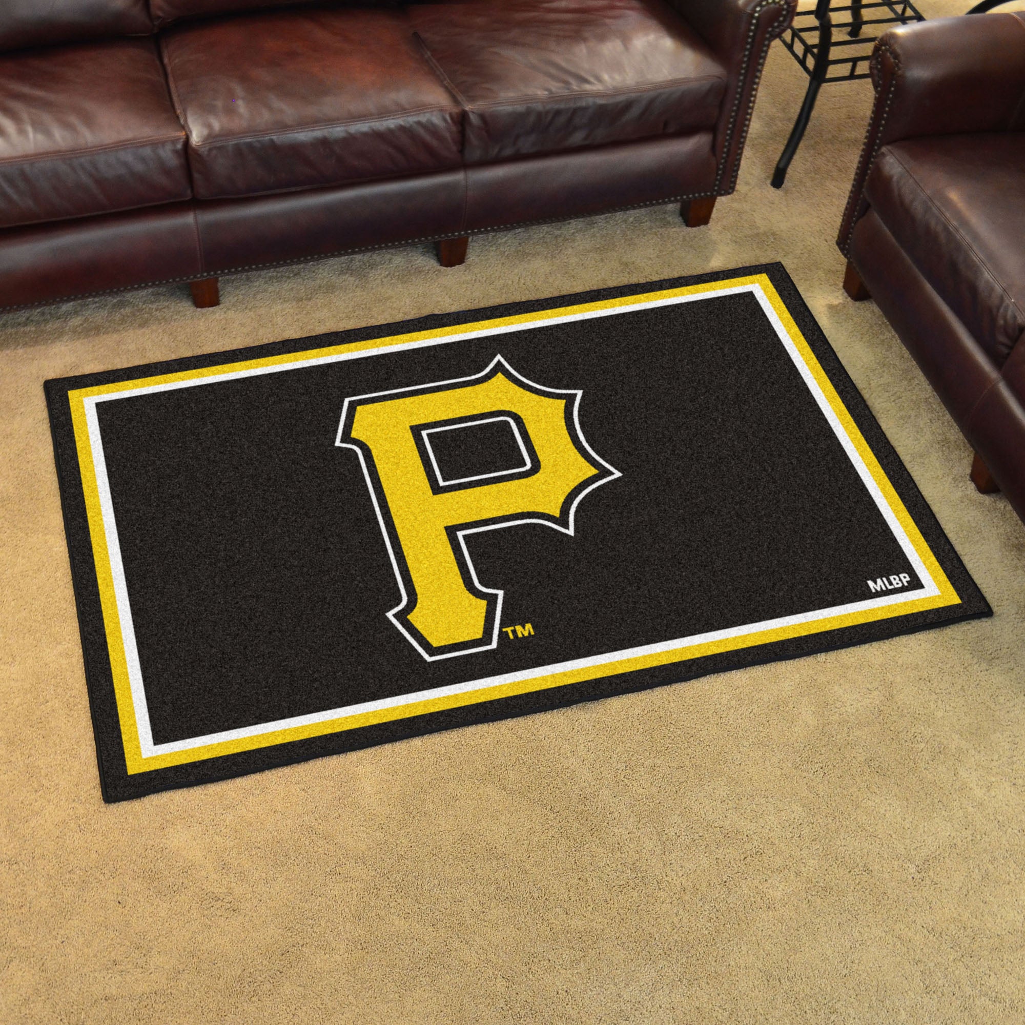 Pittsburgh Pirates MLB 4x6 Plush Rugs | Made in the USA