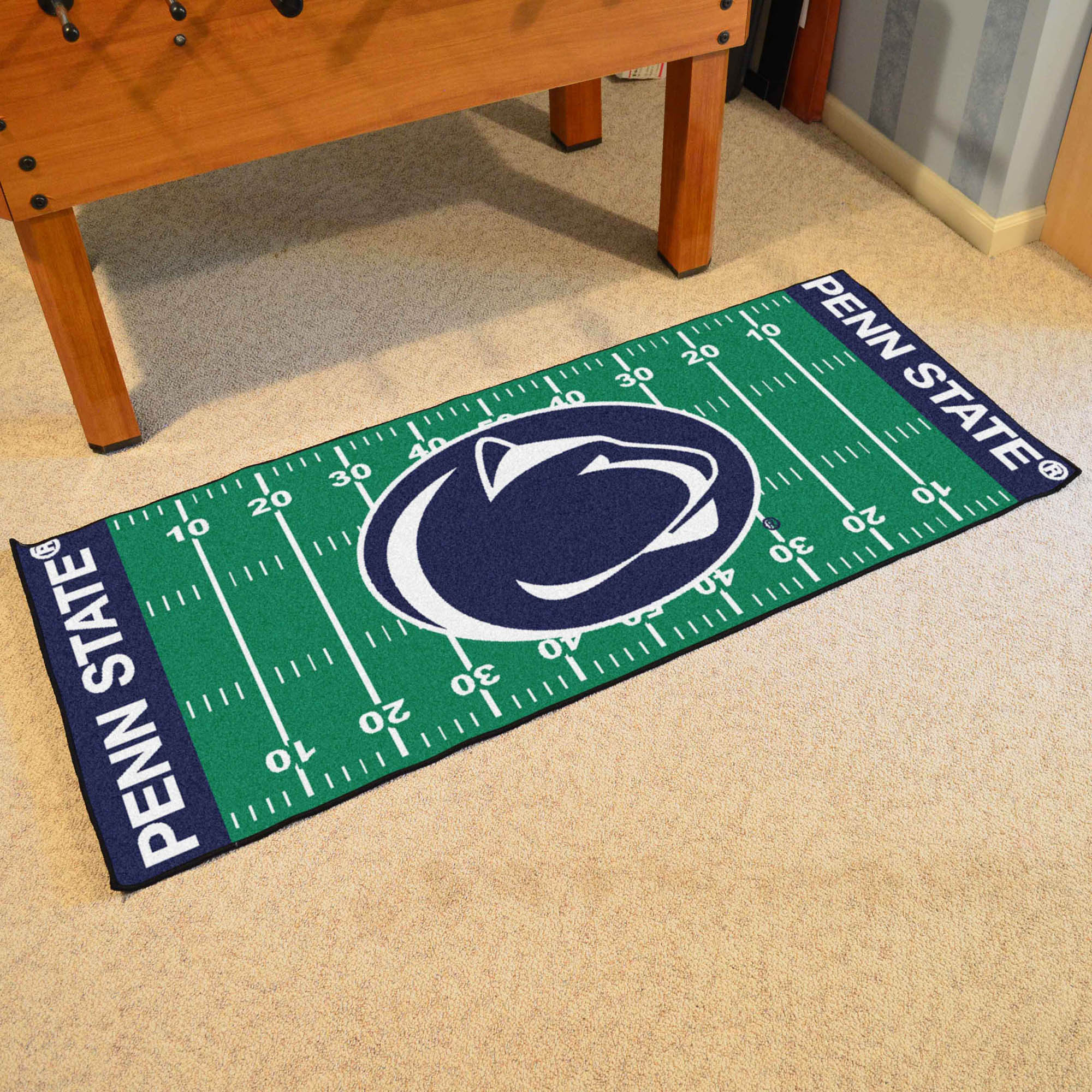 Penn State Collegiate Football Field Runner Mat | Made in the USA