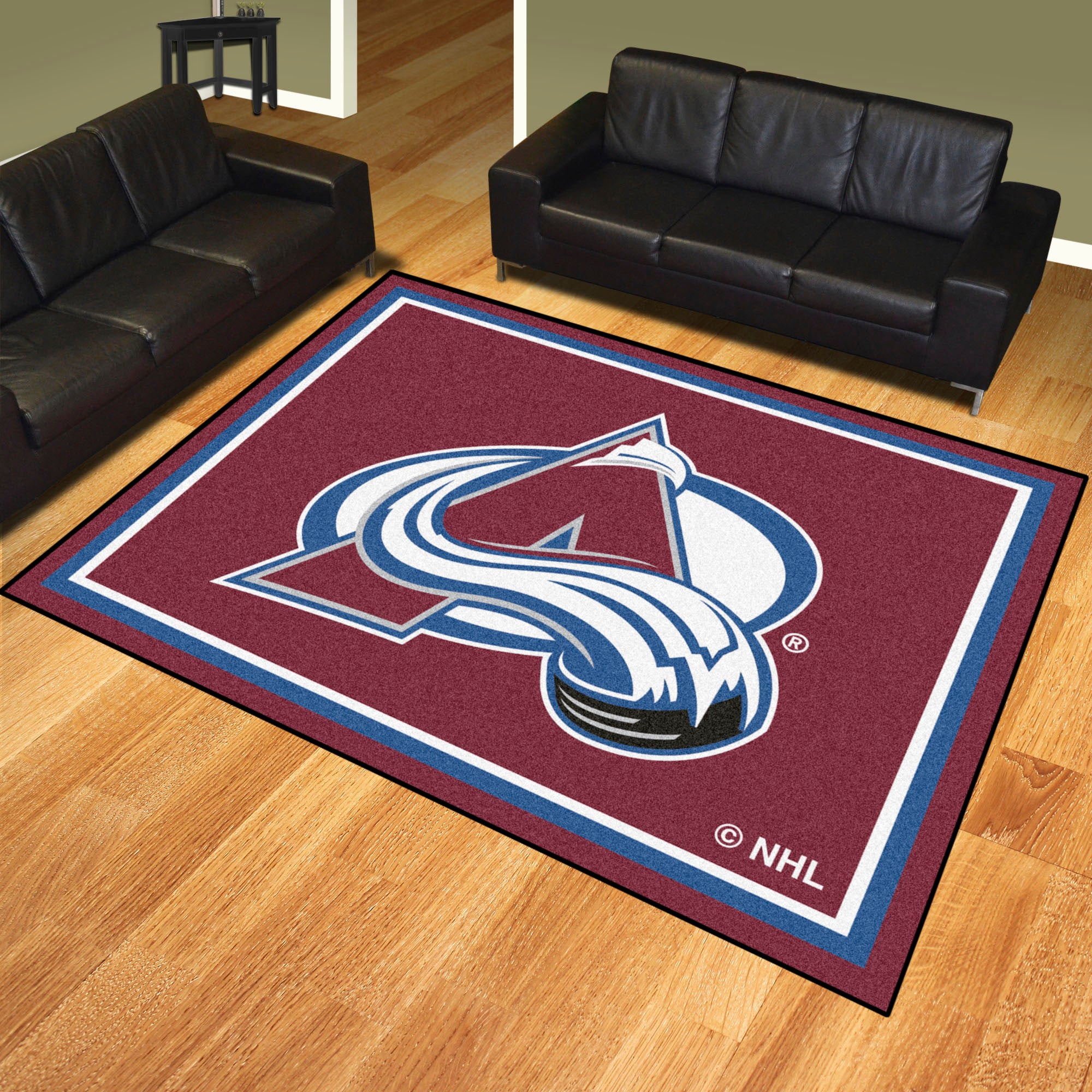 Colorado Avalanche NHL 8x10 Plush Rug | Made in the USA