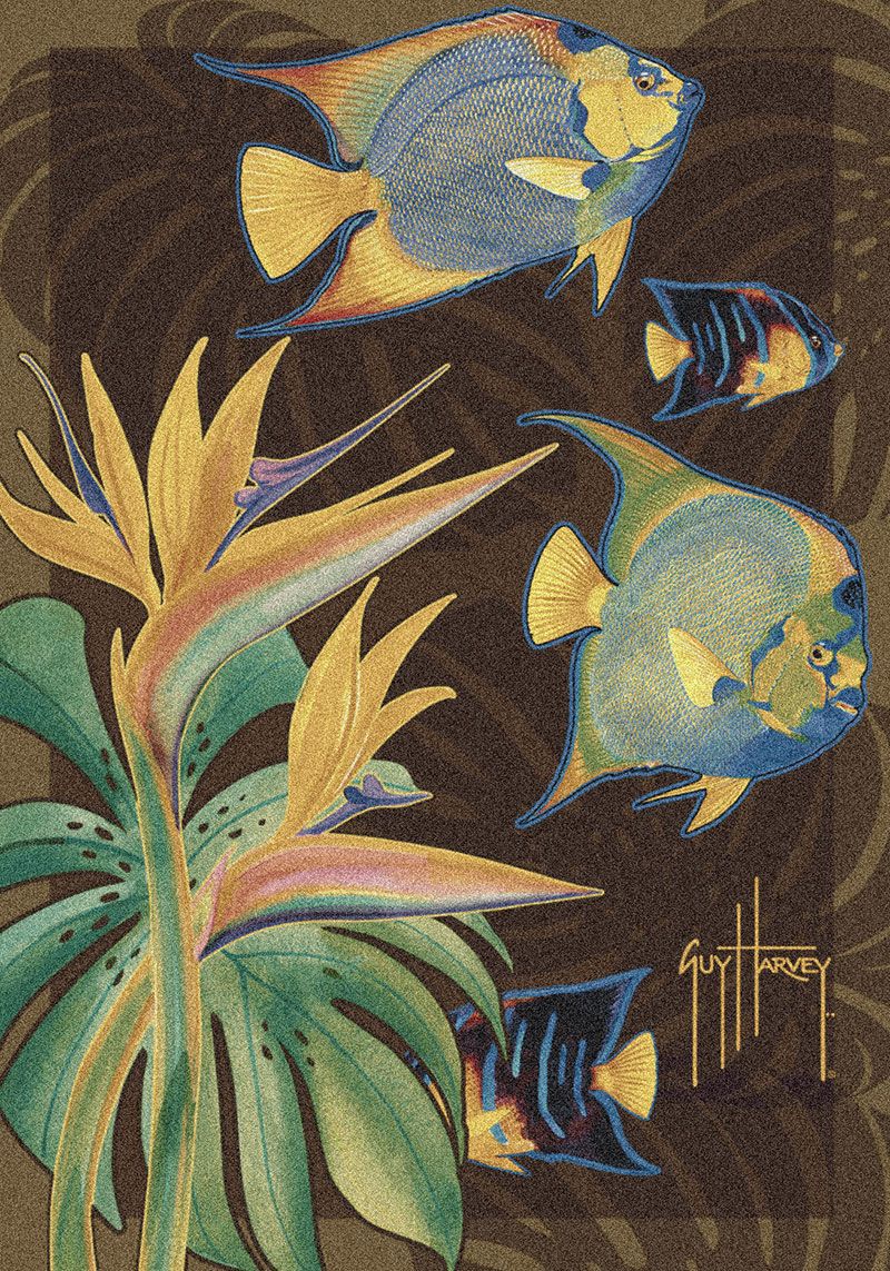 Tropical Fish Guy Harvey Collection Area Rug | Made in the USA